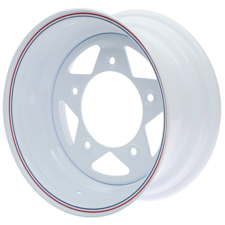 White Five Spoke Wheel, Baja Style, 15″ x 7″ VW 5 x 205mm Lug Pattern ...