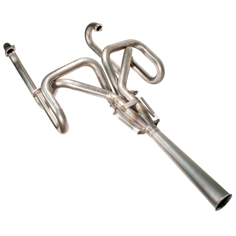 Tri-Mil Bobcat Exhaust System, 1-5/8" Mid-Engine Header with Stinger ...