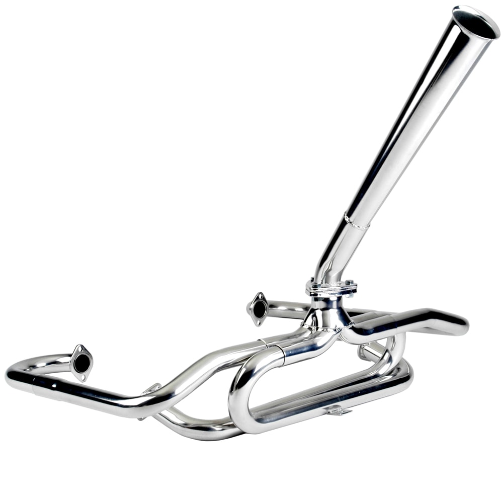 Tri-Mil Bobcat Exhaust System, 1-5/8" Mid-Engine Header with Stinger ...