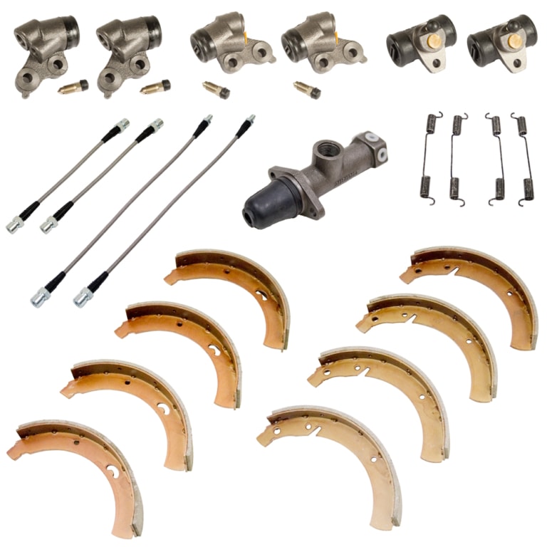 Brake Rebuild Kit with Stainless Steel Hoses, fits ’55-’63 Bus | AC ...