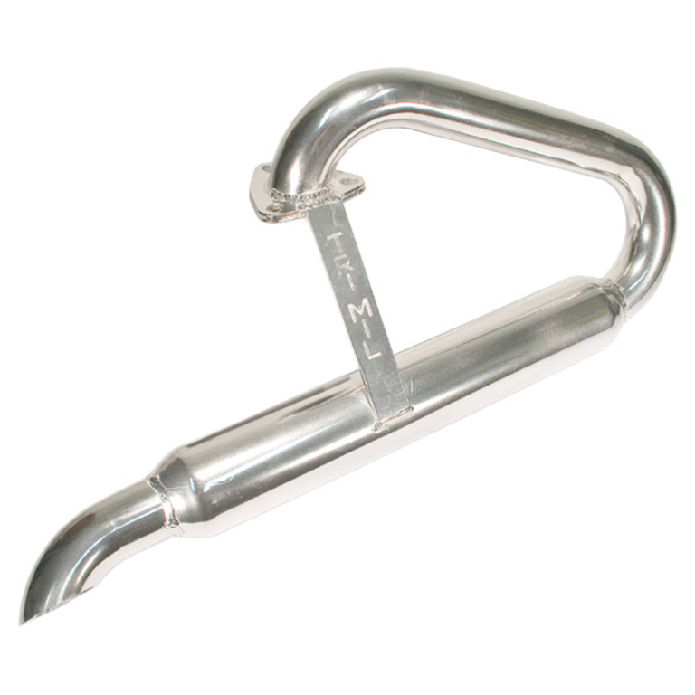 Tri-Mil Bobtail Glass-Pak Muffler, Polished Ceramic Coated | Tri-Mil ...