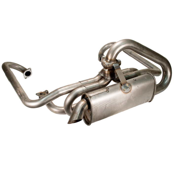 Tri-Mil Bobtail Exhaust System, 1-1/2" Standard Header with Quiet-Pac ...