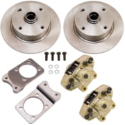 No Hassle Front Disc Brake Kit, 4-Lug VW Pattern - 4 x 130mm, fits ’71 ...