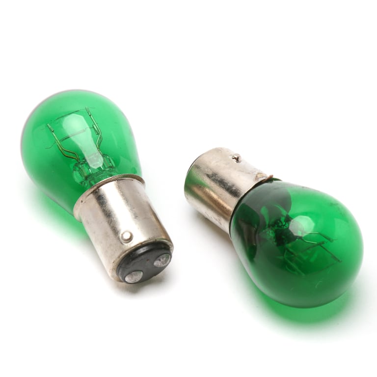 Green 12 Volt Bulb, 1157, Dual Element | 84042 | Classic VW Parts for ...