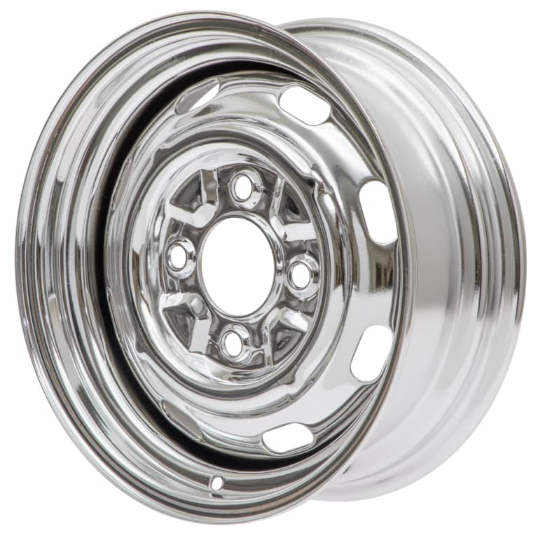 Chrome Mangle Style Wheel, 15″ x 5.5″, 4 x 130mm Lug Pattern | AA ...