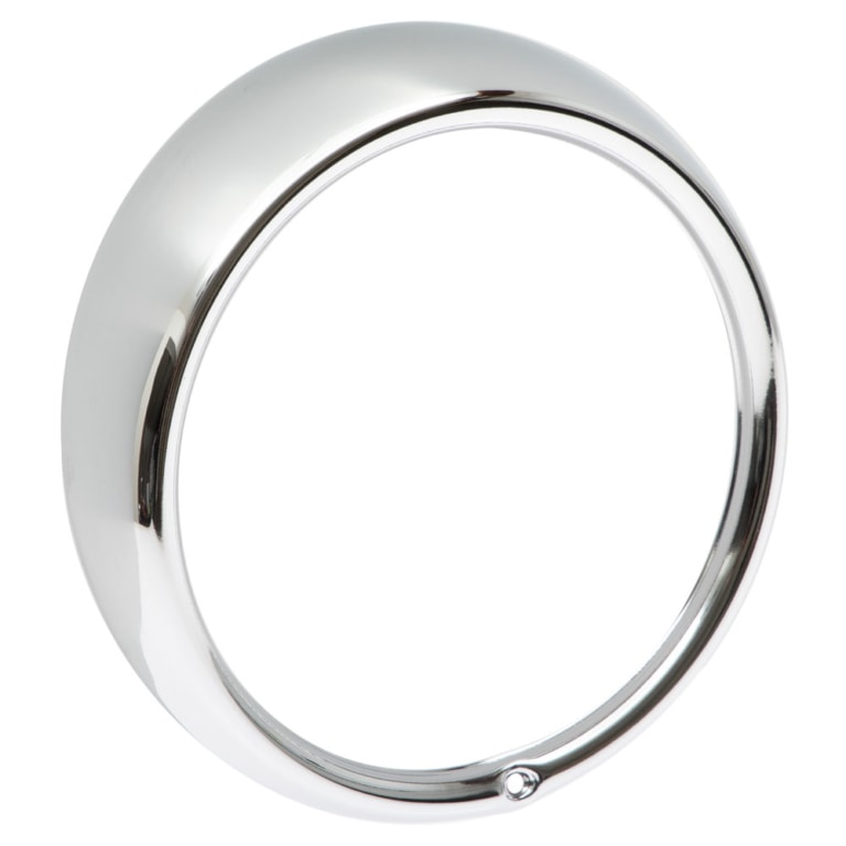 Hella Chrome Headlight Bezel, fits '67-'79 Bug, Bus, Super Beetle & '61 ...