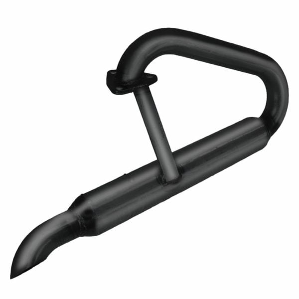 Tri-Mil Bobtail Glass-Pak Muffler, Satin Black Ceramic Coated | Tri-Mil ...