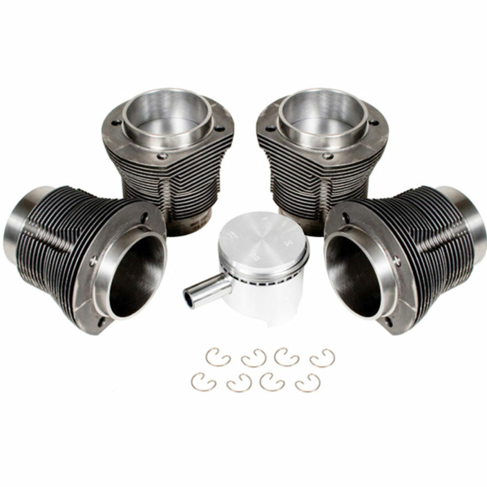 Piston and Cylinder Kit, 85.5mm, Cast pistons, 1.5, 1.6, Set of 4, Made ...